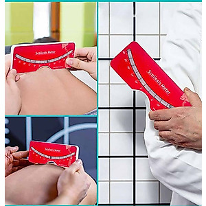 FROON Scoliosis Portable Medical Evaluation,Back Spine Scoliosis Measuring Tool ，Testing Meter Scoliosis Test Gauge for Diagnosis of Back and Spine Scoliosis in Adults or Children (Green)