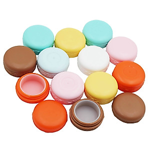 KUVIS 7ml Macron Plastic Silicone Containers Concentrate Non-stick Silicone Storage Jars Multi Use (5)