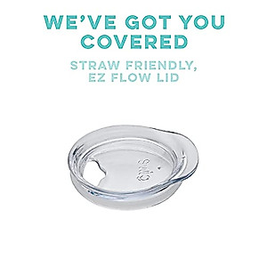 Swig Life 6oz Triple Insulated Stainless Steel Stemless Champagne Flute with Lid, Double Wall, Vacuum Insulated Champagne Tumbler Glass (Diamond White)