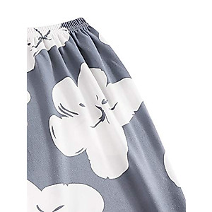Floerns Women's Tropical Print Cami with Pants Sleepwear Two Piece Pajama Set Multi Floral M