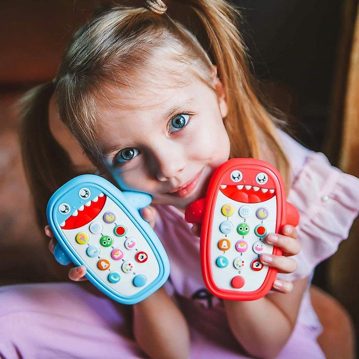 Baby Toys,Baby Phone Toys with Lights&Music,Early Learning Educational Smartphone Toy for Toddlers,Role Play Fun Toys for 1 Years Old Gifts