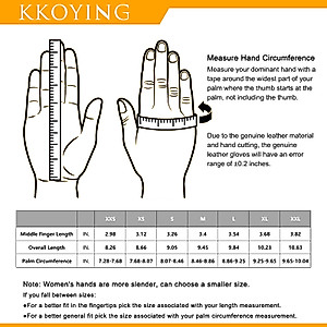 KKOYING Leather Work Gloves for Men & Women, Gardening Gloves, Reinforced Durable Cowhide Work Gloves, Puncture & Cut Resistant (Small)