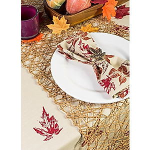DII Woven Paper Tabletop Collection Holiday or Event Décor, Reversible Table Runner, 14x72, Taupe
