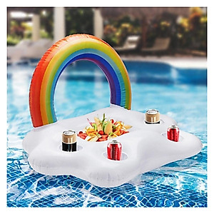 Ice Bucket Summer Inflatable Ice Bucket Drink Holder Floating Pools Water Ice Bucket for Beer Drink Table Cup Holder Ice Bar Cooler Party
