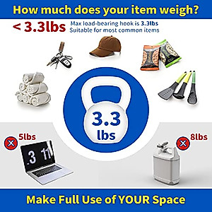 ALOCEO 12 Pcs Wall Hooks,Self Adhesive Hooks with 13 Clear Strips,White Plastic Sticky Hooks for Hanging,Towel Coat Hooks for Bathroom Shower Kitchen Keys Door Outdoor Home Improvement