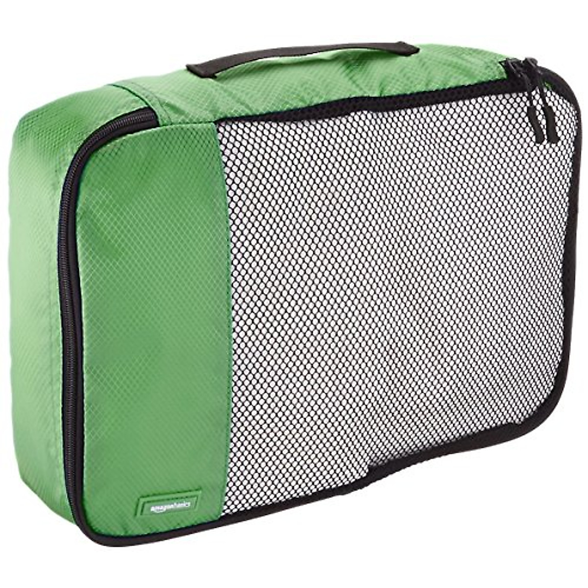 Amazon Basics 4 Piece Packing Travel Organizer Cubes Set - Medium, Green