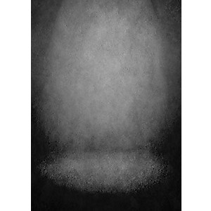 Black Abstract Portrait Backdrop Black Gray Solid Color Photography Background Adult Professional Portrait Studio Booth Props 5x7FT
