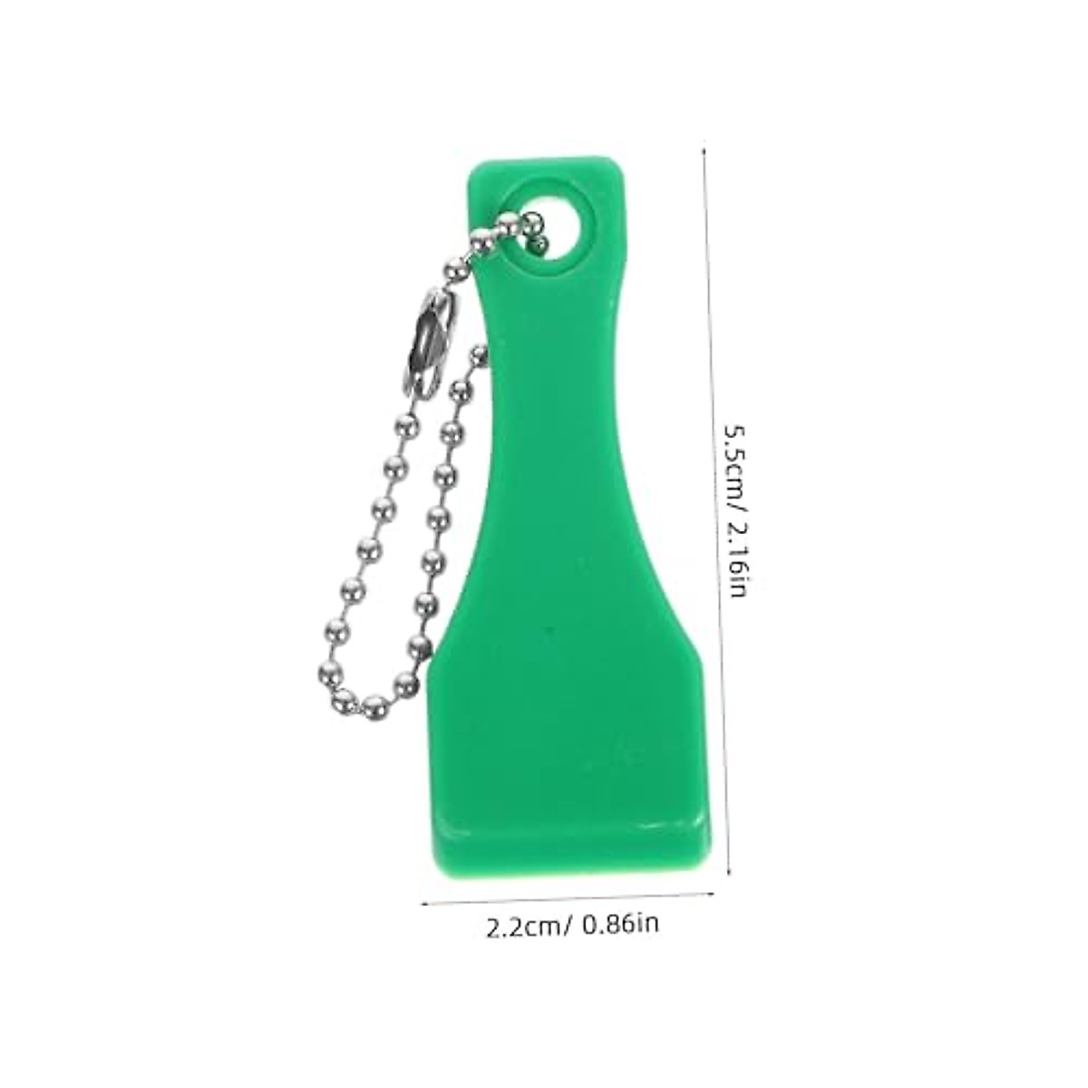 Sewroro 10pcs Scratch-Offs Label Remover Tool Label Stickers Scratch Tickets Plastic Scraper Tools Keychain Scratcher Thumb Keyring Scratcher Plastic Ticket Scratcher Abs Green