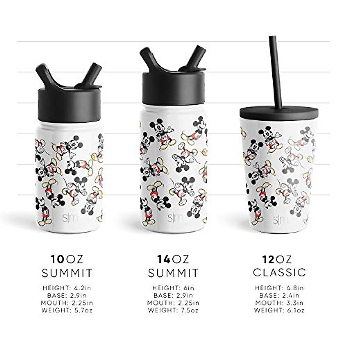 Simple Modern Star Wars Stormtrooper Toddler Cup with Lid and Silicone Straw | Kids Water Bottle Tumbler Insulated Stainless Steel Thermos | Classic Collection | 12oz, Star Wars: Stormtrooper