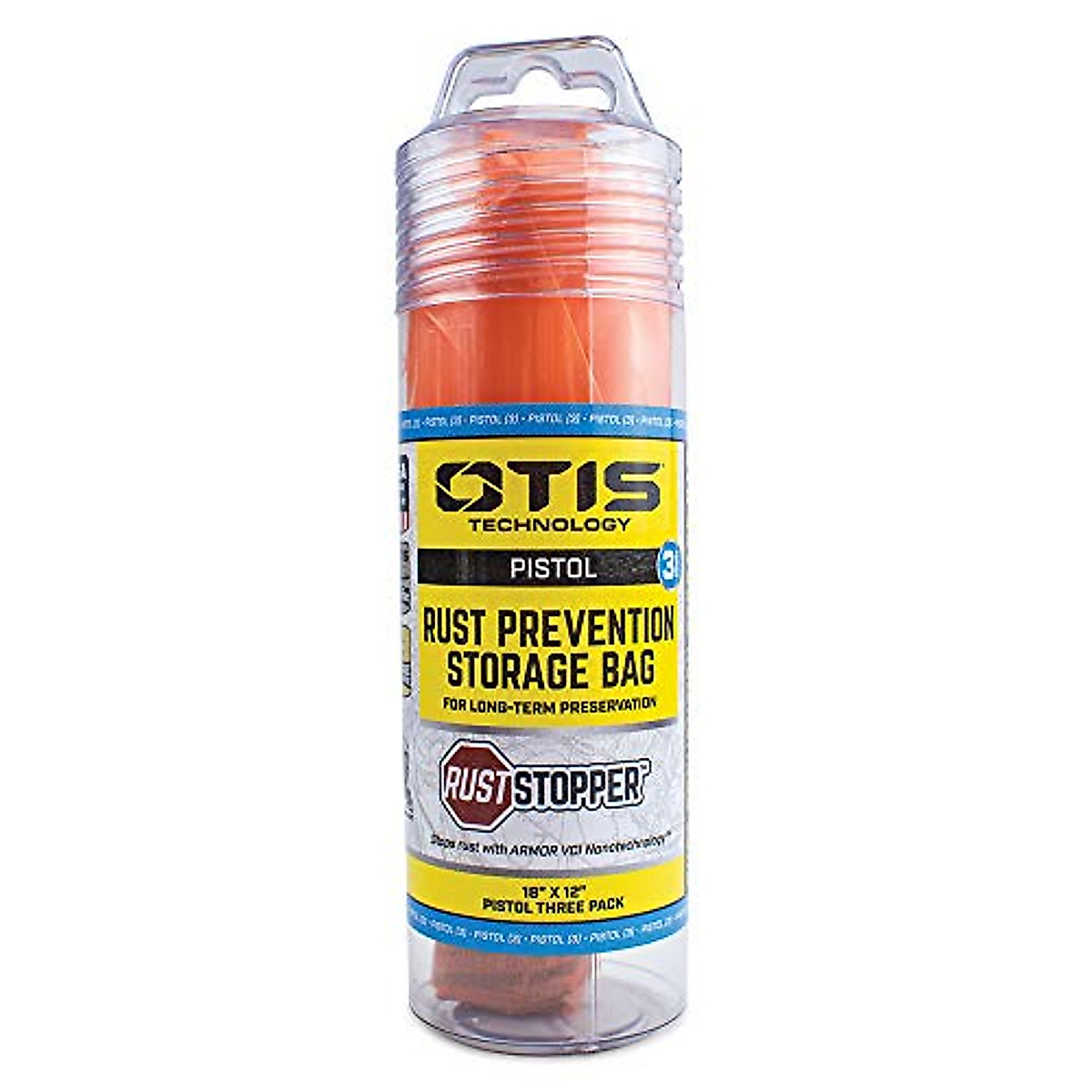 Otis Technology 3pk Pistol- Rust Stopper Rust Prevention Storage Bag, one Size