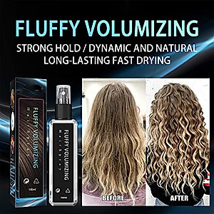 KXC Fluffy Volumizing Hair Spray, Hair Spray,Extra-Volume Magic Spray, Long-lasting Bright, Instant Volumizing with Non Greasy & Non Sticky,For All Hair Types (1PCS)