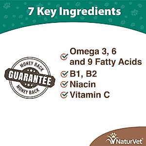 NaturVet Brewer’s Dried Yeast Pet Supplement with Garlic Flavoring – Includes B-Complex Vitamins, Omega-3, 6, & 9 Fatty Acids – Helps Support Glossy Coat, Healthy Skin for Dogs, Cats 500 Ct.
