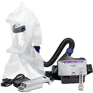 3M PAPR Respirator, Versaflo Powered Air Purifying Respirator Kit, TR-300N+ ECK, Healthcare, Hood Assembly, Easy to Clean and Maintain, All-in-One Respiratory Protection for Particulates