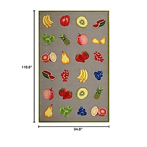 SAFAVIEH Chelsea Collection Area Rug - 8' x 10', Stone, Hand-Hooked French Country Wool, Ideal for High Traffic Areas in Living Room, Bedroom (HK265B)