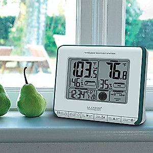 La Crosse Technology 308-1711BL Wireless Weather Station with Heat Index and Dew Point,Teal Blue/White