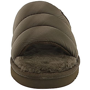 Koolaburra by UGG Men's ROMMIE Nylon Slipper, Dark Olive, 11