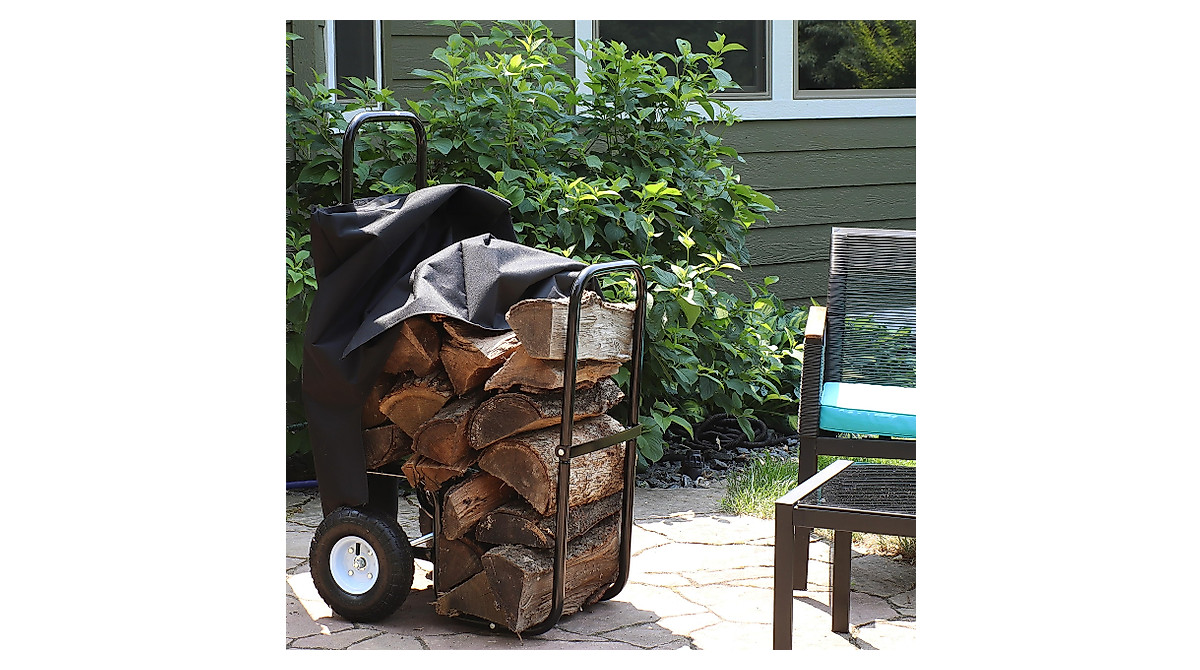 Sunnydaze Outdoor Log Cart - Durable & Easy to Use