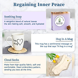 Forget Me Nots Sympathy Gift Baskets Bereavement Gifts for Loss of Loved One Mother Father Condolences Rememberance Grief Gifts Funeral Sorry for Your Loss Hug Gift Ideas for Women