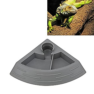 Pssopp Reptile Feeder and Waterer Automatic refilling Reptile Water Dispenser Tortoise Feeding Dish for Reptiles