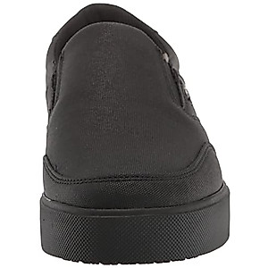 Dr. Scholl's Shoes Men's Valiant Slip-Resistant Sneaker, Black, 10.5 Medium US