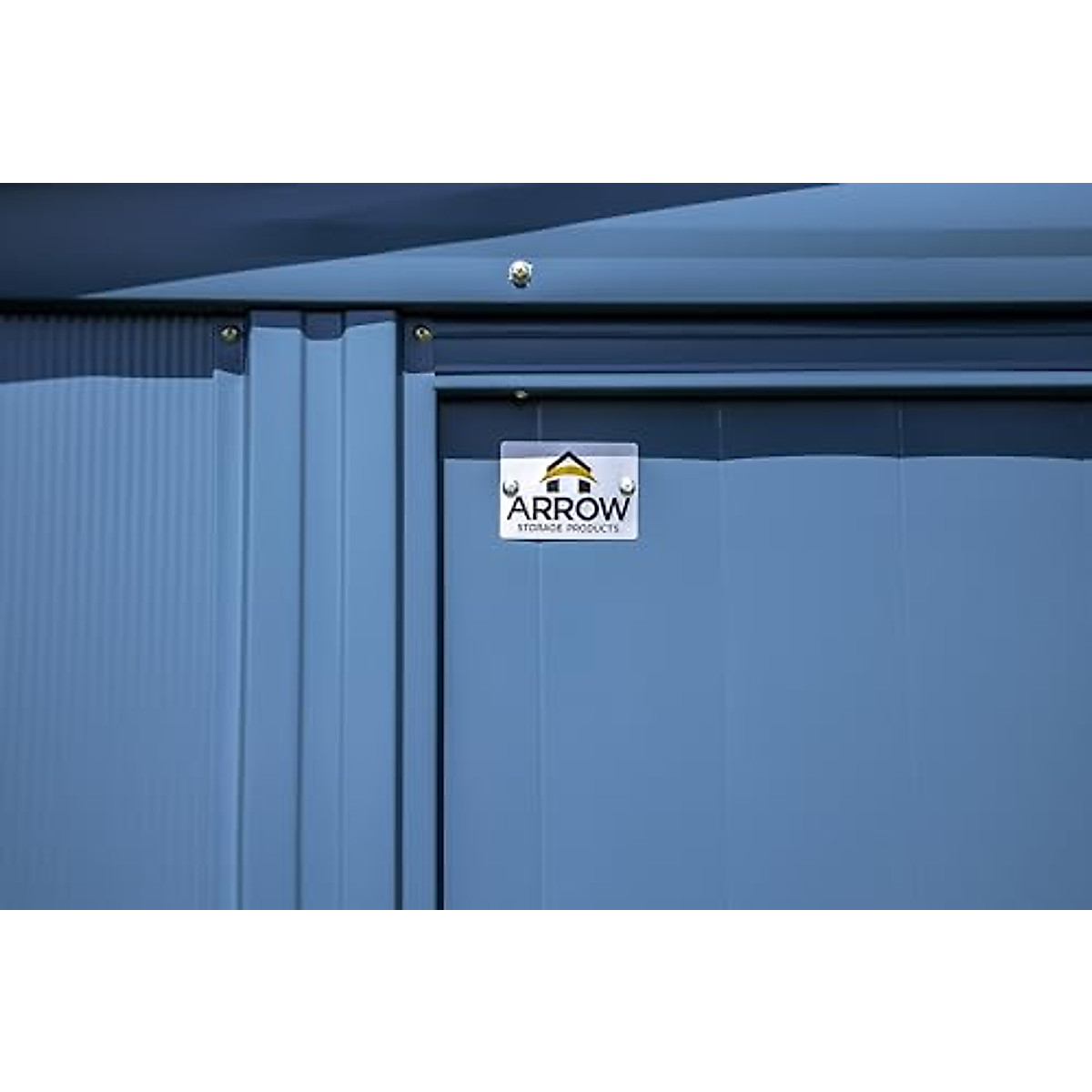 Arrow Classic Steel Storage Shed, 10x14, Blue Grey