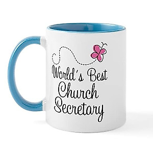 CafePress Church Secretary Gift Mug Ceramic Coffee Mug, Tea Cup 11 oz