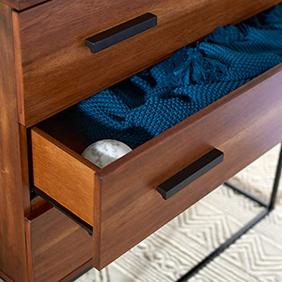 Safavieh Home Collection Marquise Brown 3-Drawer Storage Living Room Bedroom Chest CHS5002A