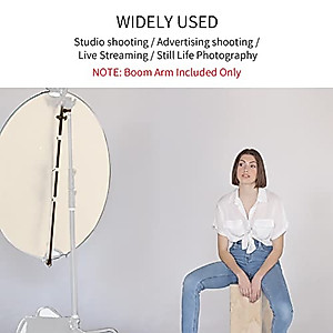 Selens Telescopic Reflector Holder Extendable Boom Arm 360 Degree Swivel with Adjustable Length for Photo Studio Product and Portrait Photography