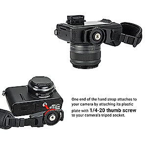 JJC Camera Hand Grip Strap for Canon EOS R8 R10 R7 R5 R6 R RP M6 M50 Mark II 90D Rebel T7 T8i T7i T6i T6 T100 SL3 4000D PowerShot SX540 HS SX420 G3X Panasonic Lumix DMC-GX85 G85 GH4 G100 FZ80
