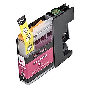 24 Pack Compatible with Brother LC101 , LC103 6 Black, 6 Cyan, 6 Magenta, 6 Yellow for use with Brother DCP-J152W, MFC-J245, MFC-J285DW, MFC-J4310DW, MFC-J4410DW, MFC-J450DW, MFC-J4510DW, MFC-J4610DW, MFC-J470DW, MFC-J4710DW, MFC-J475DW, MFC-J650DW, MFC-J