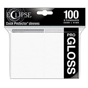 Ultra Pro 88-15600 Eclipse Gloss Standard Sleeves (100 Pack) -Arctic White