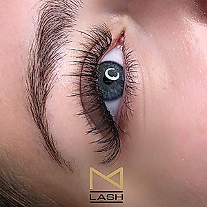 M LASH Eyelash Extension Tweezers - Professional & Precision Lash Tweezers for Eyelash Extensions - Japanese Steel, Diamond Grip, Fiber Tip for Stunning Results (Rainbow Mermaid)