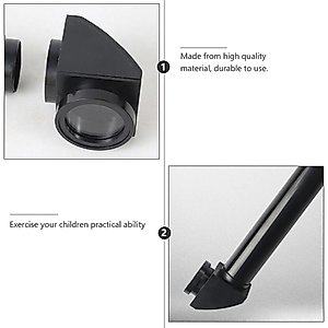 2pcs Periscope- Rotatable Easy Outdoor Optical Mirror for Adjustable Periscope, Hide Toy Periscope Tools Experimental School Teaching Experiment Practical Down Physical