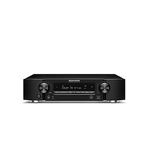Marantz NR1510 UHD AV Receiver – Slim 5.2 Channel Home Theater Amplifier, Dolby TrueHD and DTS-HD Master Audio | Alexa Compatible | Stream Music via Wi-Fi, Bluetooth and HEOS Black