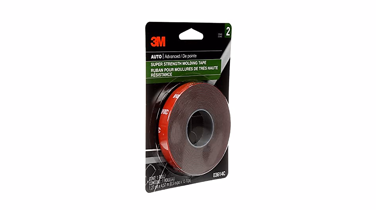 3M Super-Strength Molding Tape - Heavy Duty Vehicle Trim Adhesive