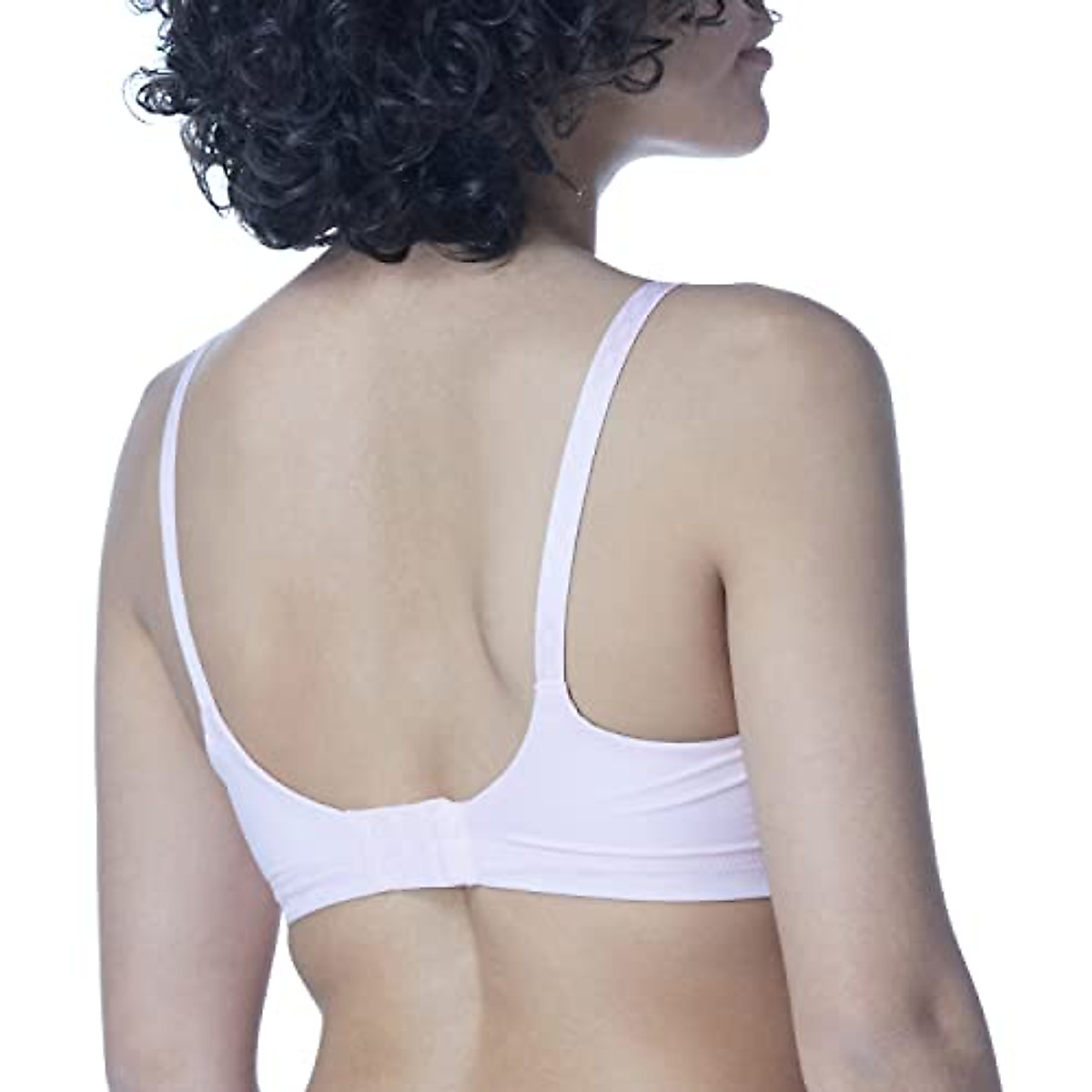 Warner's Women's Cloud 9 Super Soft Wireless Lightly Lined Comfort Bra 1269, Pale Pink, 38B