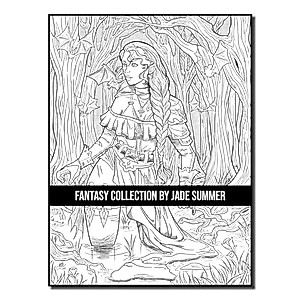Fantasy Collection: An Adult Coloring Book with 100+ Incredible Coloring Pages of Mermaids, Fairies, Vampires, Dragons, and More!