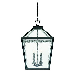 Savoy House 5-104-BK Woodstock 4-Light Outdoor Hanging Lantern (15" W x 24" H)