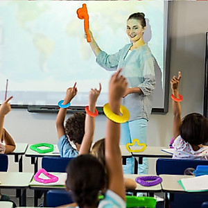 Vanblue Large 8 Pcs Pop Tubes Sensory Toys Fidget Tubes Toys Party Favors Valentines Day Gifts for Kids with Autism Classroom Prizes Gifts Anxiety Stress Relief Toys for Kids Adults