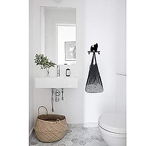 Fit Frenchie Yorkshire Terrier Yorkie Portrait Shape Design Metal Wall Hook for Leash Keys Clothes Towel Kitchen Mudroom Bedroom Bathroom