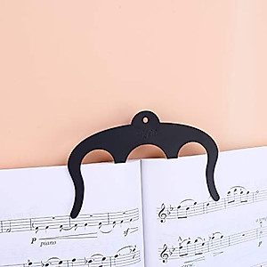 Music Book Clip Page Holder 2Pack Metal Sheet Music Holders for Sheet Music Stands,Pianos,Musicians and Cookbook Reading