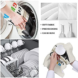 RainbowDay Cotton Kitchen Towels Super Soft Absorbent Kitchen Dish Towels for Drying Dishes/Hand/Tea/Bar Towels Bachelor Cap Happy Graduation Cleaning Kitchen Towels 2 Pack, 18x28 Inch