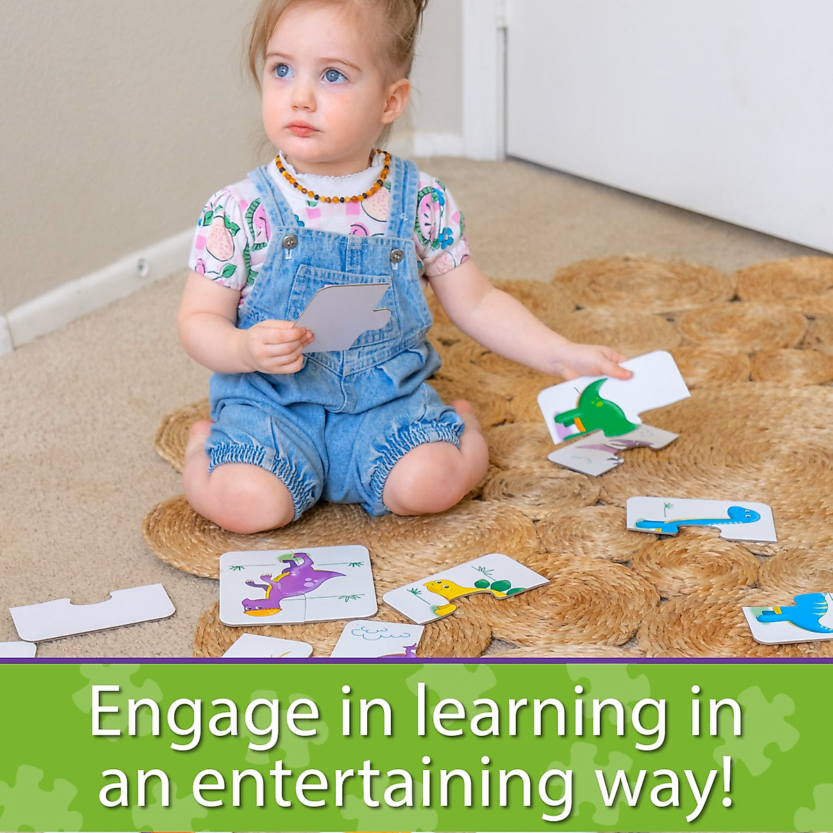 The Learning Journey: My First Match It - Dinosaurs - 2 Year Old Toys, Puzzles for Toddlers, Toddler Puzzle, Educational Toys for 2 Year Old - 15 Self-Correcting Matching Puzzles - Award Winning Toys