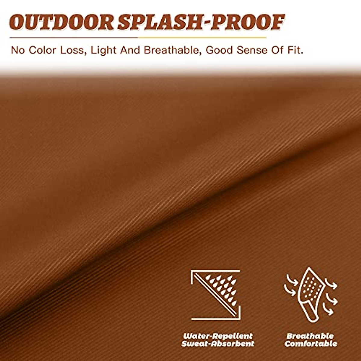 Focuprodu Set of 4 Pack Kitchen Chair Cushions.17x16 Inchs Soft Indoor/Outdoor Chair Cushions for Kitchen Dining Chairs,Office Chair,Removable and Replaceable Outdoor Seat Cushions. (Coffee)