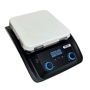 SCI500HS-Pro LCD Digital Magnetic Hotplate Stirrer 10"x10" w/Sensor and Stand, Ceramic Glass Hot Plate for Excellent Chemical Resistance and Superior Heat Transfer, 500°C Max Temperature