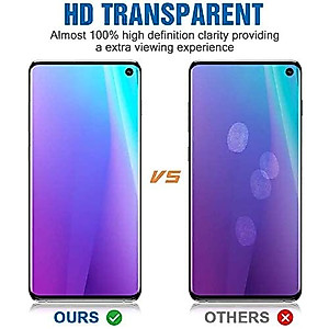 ToneGod 2 Pack Galaxy S10 Screen Protector, [Bubble Free] [High Definition] Anti-Scratch [Case Friendly] 3D Curved Screen Protector Compatible Galaxy S10