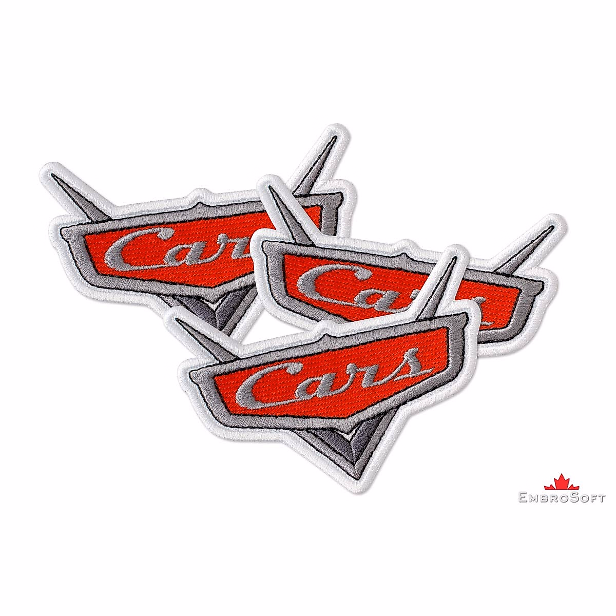 Cars Logo Cartoon Film Embroidered Patch Iron On (3.9" x 2.8")