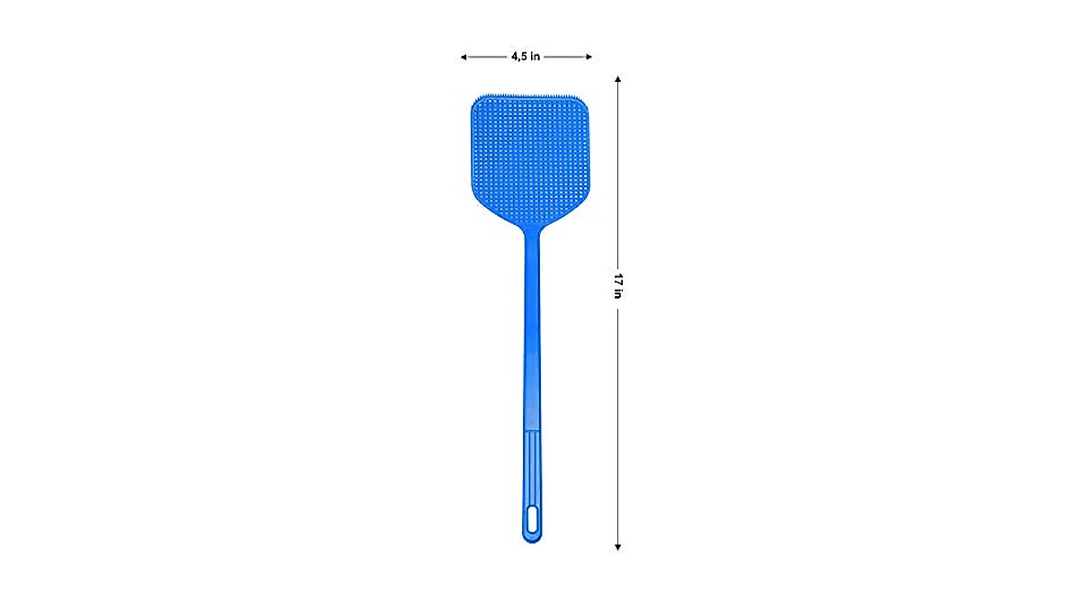FRASTO Heavy Duty Rubber Fly Swatter - Pack of 3