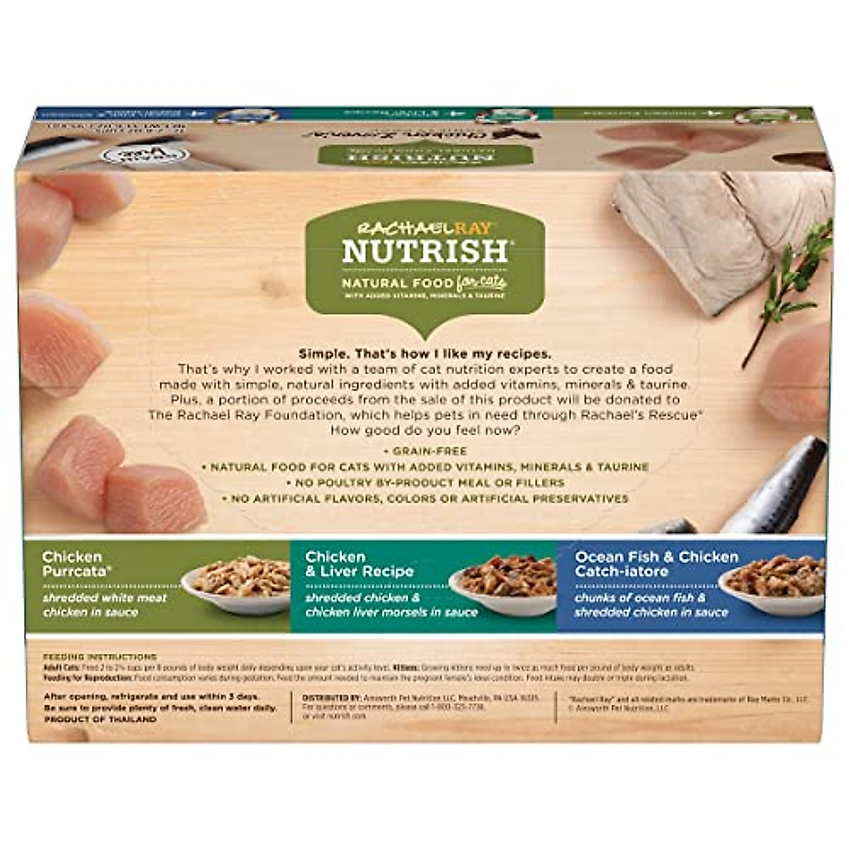 Rachael Ray Nutrish Natural Wet Cat Food, Chicken Lovers Variety Pack, 2.8 Ounce Cup (Pack of 12), Grain Free