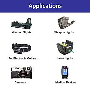 Enerpe 1/3N CR1/3N DL1/3N 3V Lithium Battery High Capacity for Laser Sights Pet Electronic Collars 8 pack